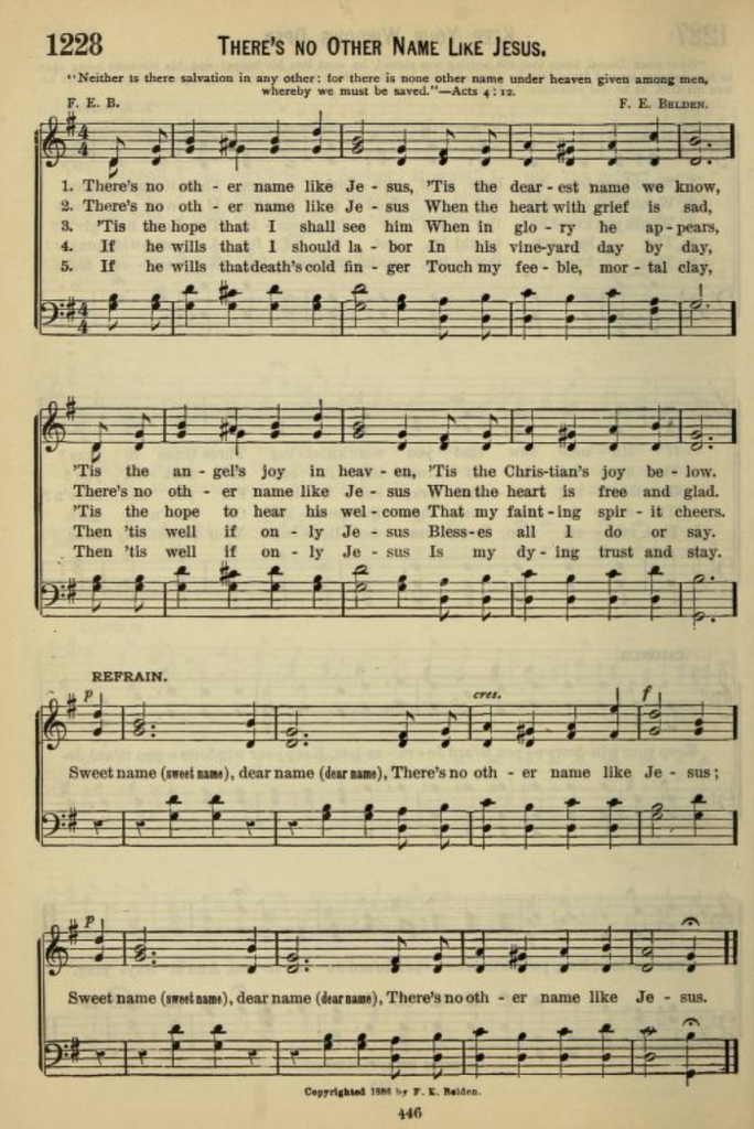 12 Hymns by F.E. Belden & Their Biblical Connections (Part 1) - Hymns ...